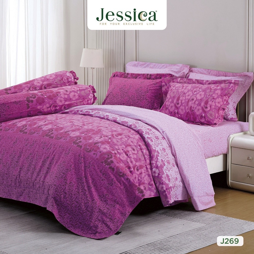 Jessica Cotton mix J269 เจสสิก้า พิมพ์ลาย ชุดเครื่องนอน ผ้าปูที่นอน ผ้า ...