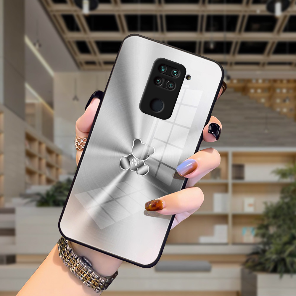 หมีโลหะ เคส กระจก Redmi Note 9s 9 9pro 8pro 11pro 114G 10pro 10/4G/5G 9T 9C 9 10X 10C 10A 10/4G ...