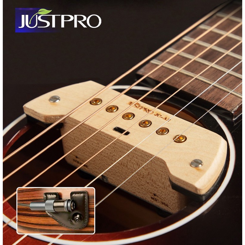 ปิ๊กอัพกีตาร์โปร่ง คอนแท็คกีตาร์ justpro acoustic pickup JC_A2 | Shopee Thailand