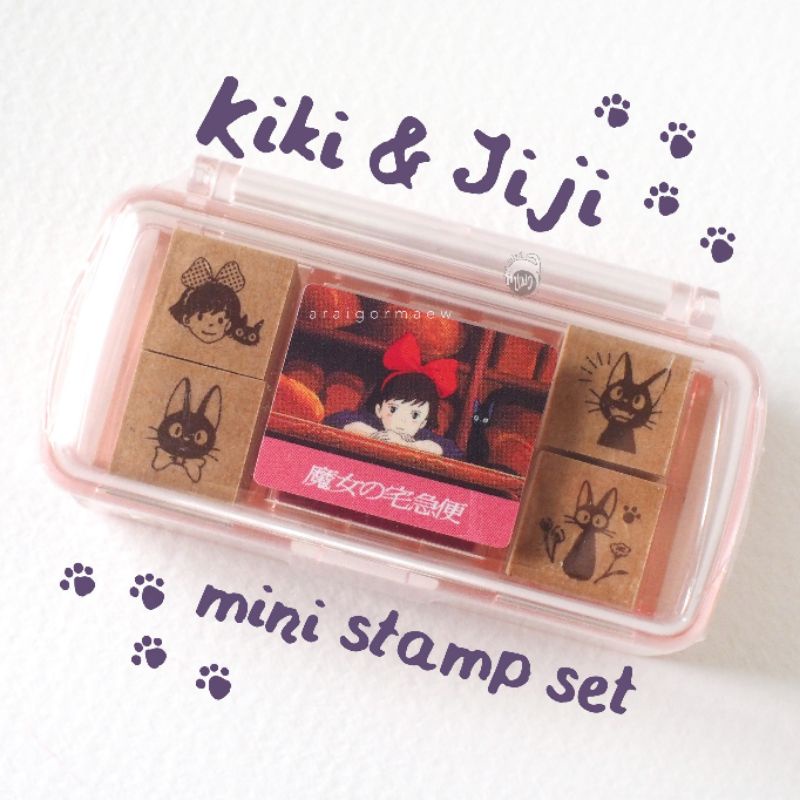 🐾พร้อมส่ง🐾ลิขสิทธิ์แท้ Studio Ghibli ชุดตัวปั๊ม Mini Stamp Set ลายจิจิ ...