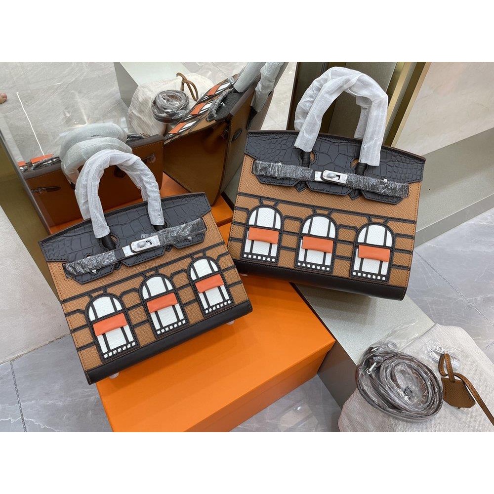 limited edition Her^^mes faubourg house Birkin 25/20cm shopper handbag ...