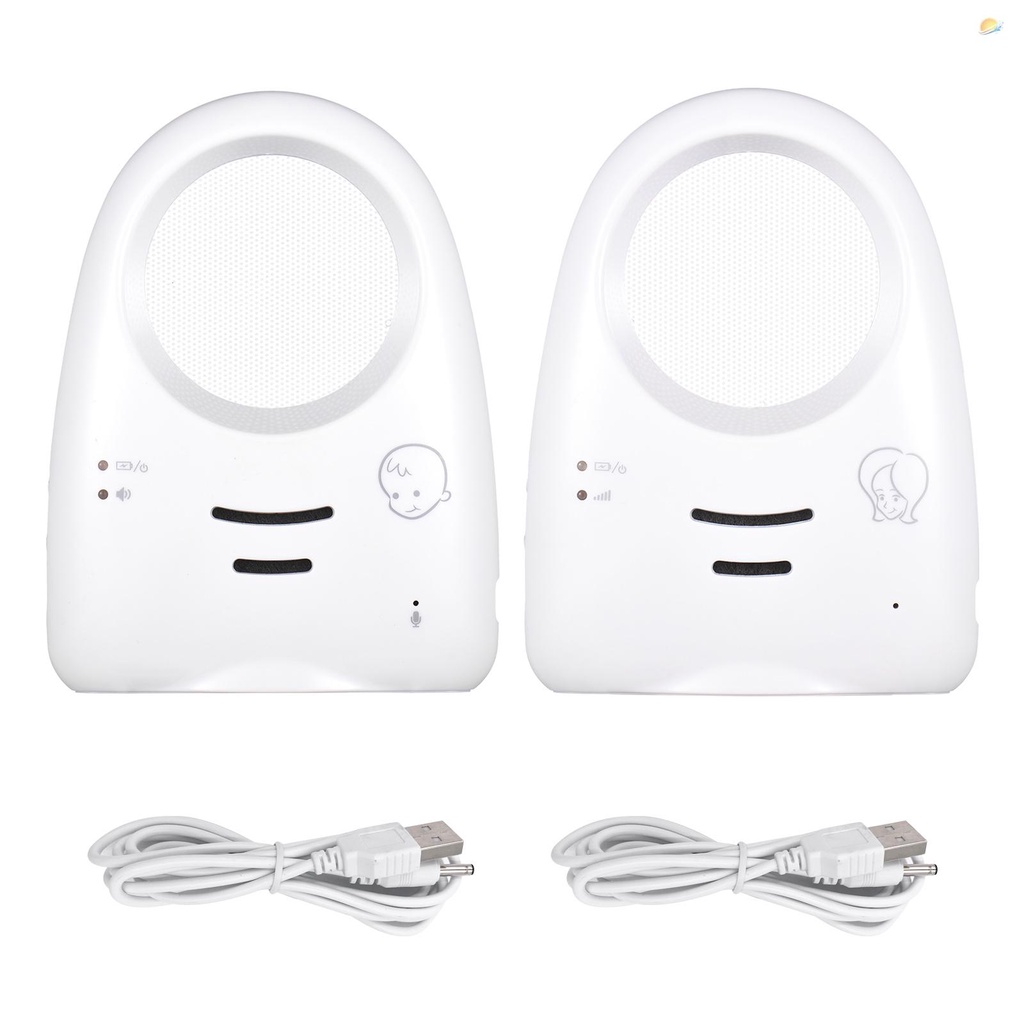Portable 2.4GHz Wireless Digital Audio Baby Monitor One-Way Talk ...