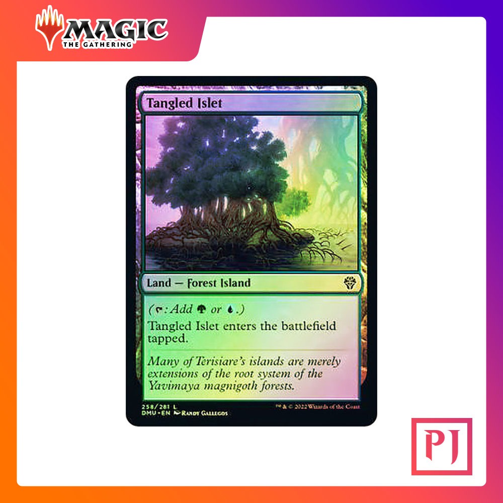 [MTG] Tangled Islet [DMU] [LAND] [COMMON] [FOIL] [ENG] (การ์ดเมจิค ...