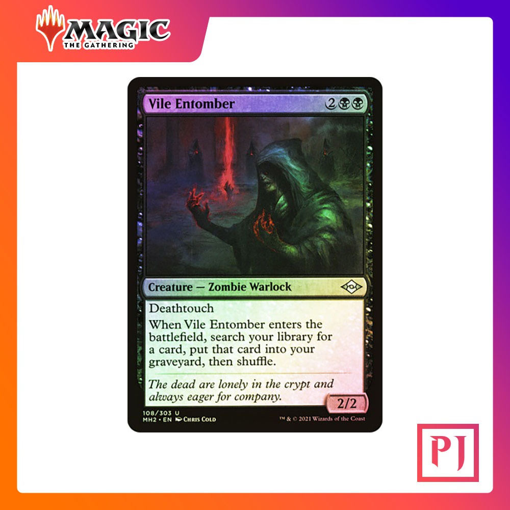 [MTG] Vile Entomber [MH2] [BLACK] [UNCOM] [FOIL] [ENG] (การ์ดเมจิค ...