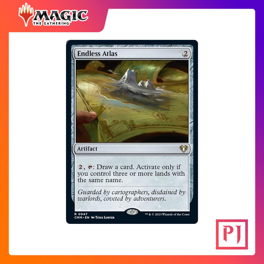 [MTG] Endless Atlas [CMM] [ARTIFACT] [RARE] [NORMAL] [ENG] (การ์ดเมจิค ...