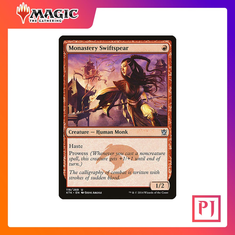 [MTG] Monastery Swiftspear [KTK] [RED] [UNCOM] [NORMAL] [ENG] (การ์ดเม ...