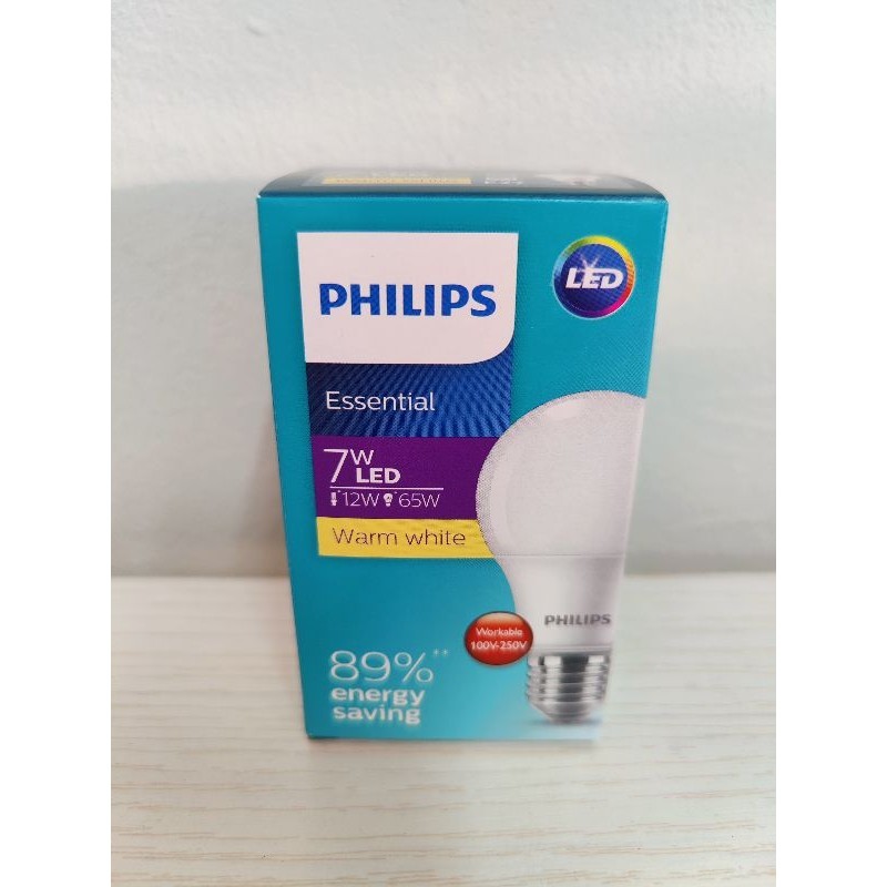 PHILIPS - หลอดไฟ LED essential 7W 13W ขั้ว E27 Warmwhite | Shopee Thailand