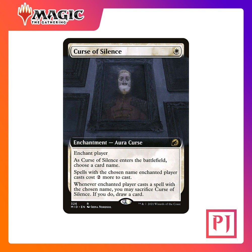 [MTG] Curse of Silence (Extended Art) [MID] [WHITE] [RARE] [NORMAL ...
