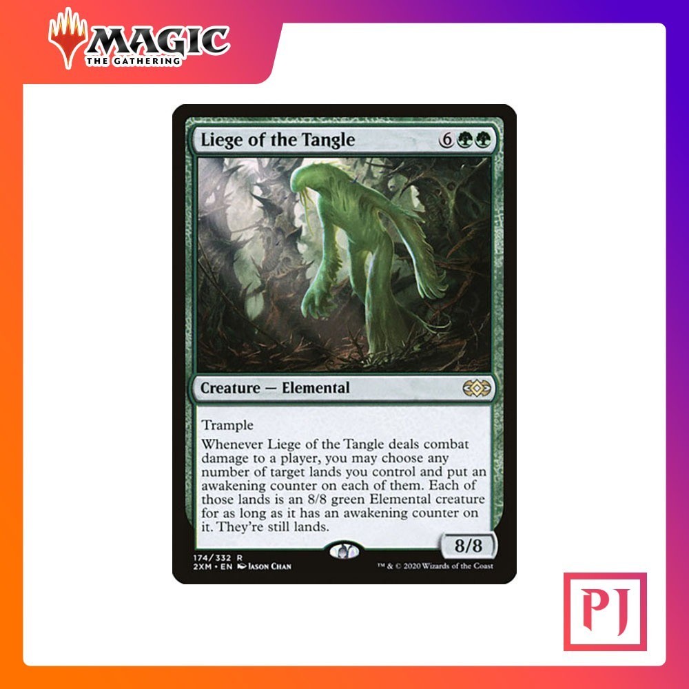 [MTG] Liege of the Tangle [2XM] [GREEN] [RARE] [NORMAL] [ENG] (การ์ดเม ...