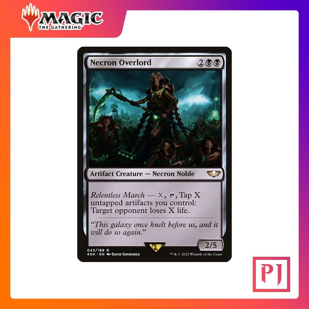 [MTG] Necron Overlord - Warhammer 40,000 [40K] [BLACK] [RARE] [NORMAL ...