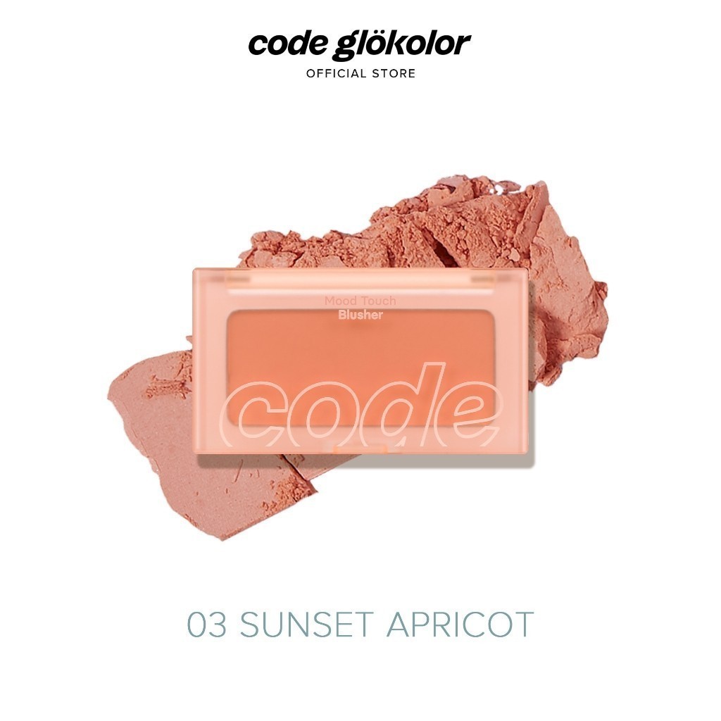 CODE GLOKOLOR Mood Touch Blusher 4g โค้ด โกลคัลเลอร์มูท ทัช บลัชเชอร์ | Shopee Thailand