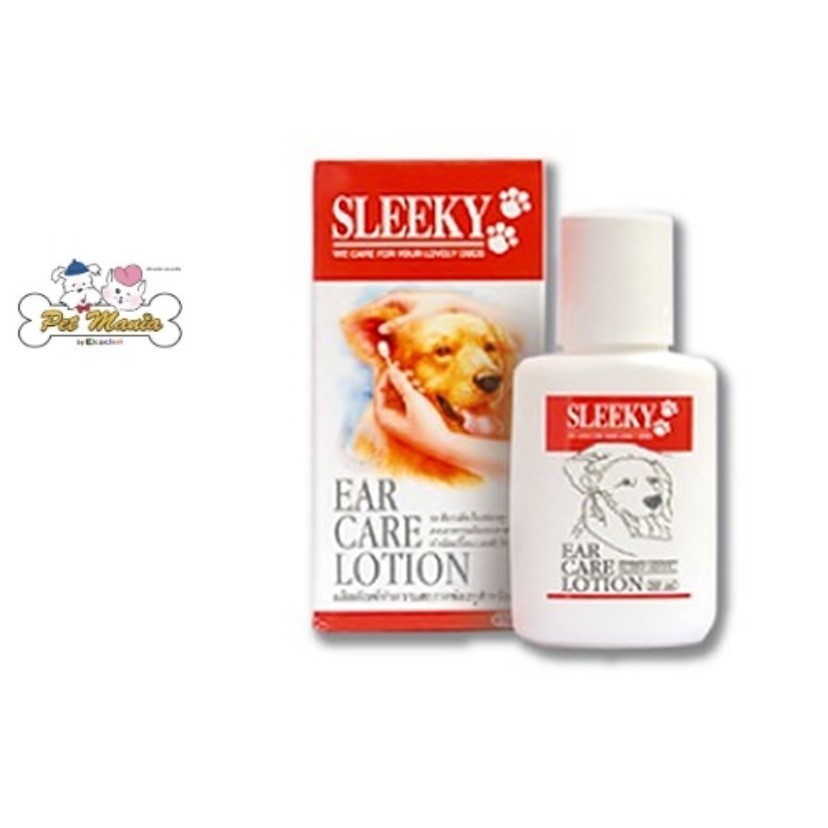 SLEEKY Ear lotion โลชั่นทำความสะอาดหูสำหรับสุนัขขนาด 50 CC. | Shopee ...