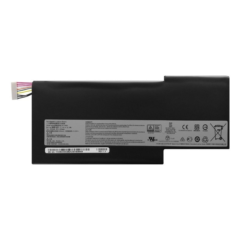 💛Original battery {MSI BTY-M6K} for MSI gf63 gf65 GF75 MS-16R1 series ...