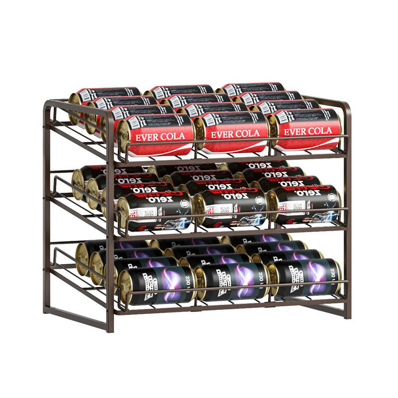 FF1382 Kitchen Pantry Beverage Snacks Food Shelf 3-Tiers Countertop Can ...