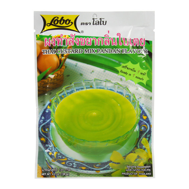 โลโบผงสังขยาใบเตย 120กรัม / Lobo Thai Custard Pandan 120g. [ของแห้งและ ...