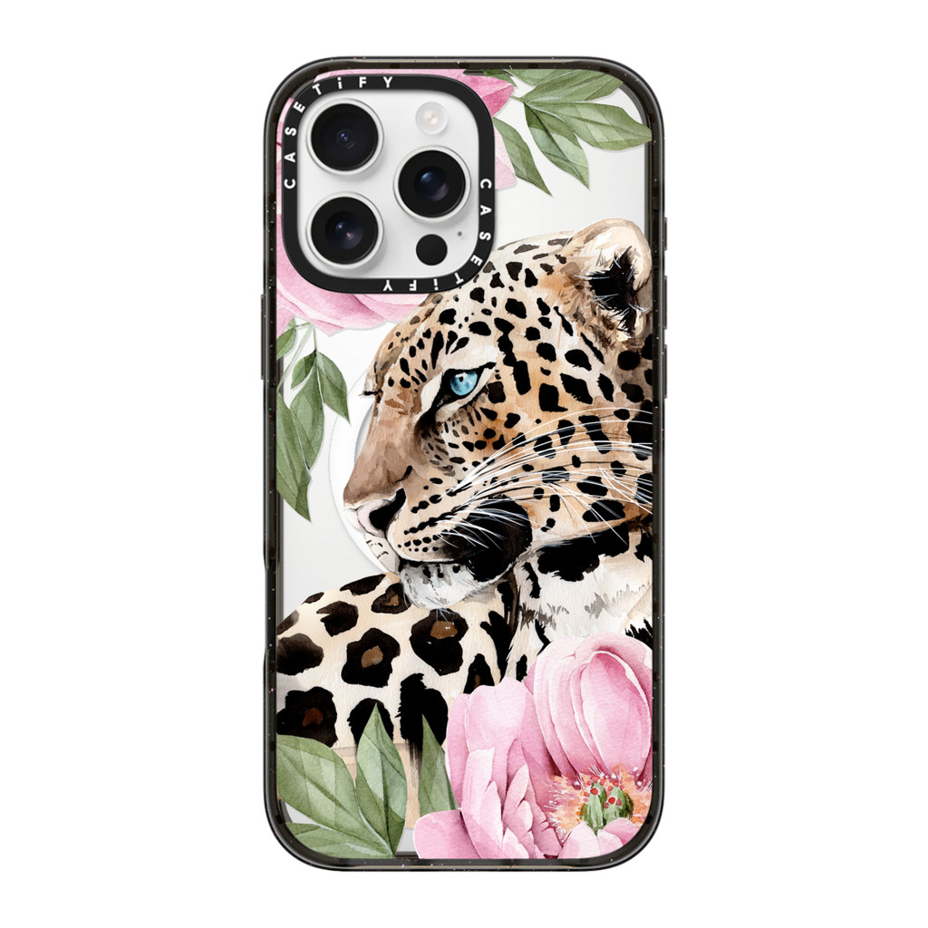CASETiFY | Leopard with peonies #เคสกันกระแทก สำหรับ iPhone 16 Series ลายพิมพ์ที่ขายดีที่สุด ...