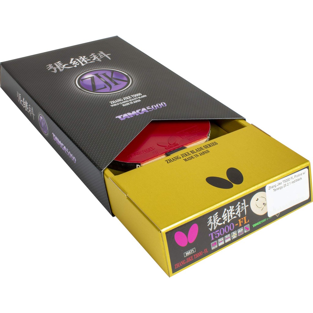 [นำเข้าจากประเทศญี่ปุ่น] ผีเสื้อ Zhang Jike T5000 FL ใบมีด Tenergy 25 2 ...