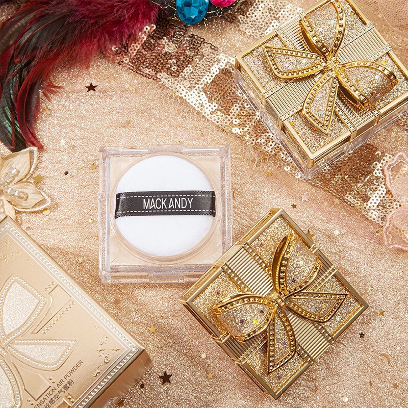 แป้งฝุ่น mack andy bow silk sensation air powder แป้งคุมมันบนใบหน้า ...
