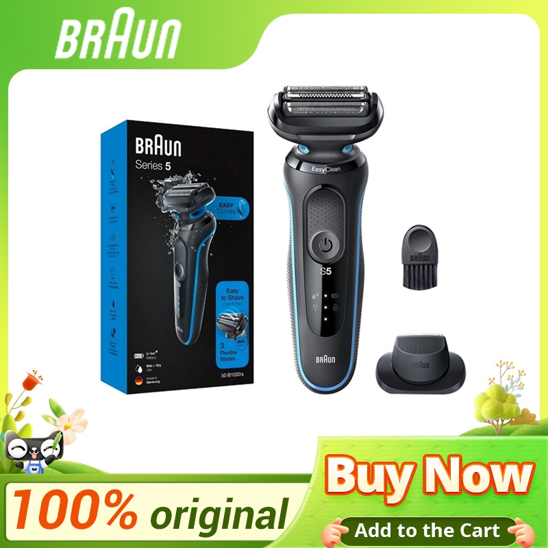 Braun 51M1200S เครื่องโกนหนวดไฟฟ้าสำหรับผู้ชาย,Ortable Cheetah 5 Series ...