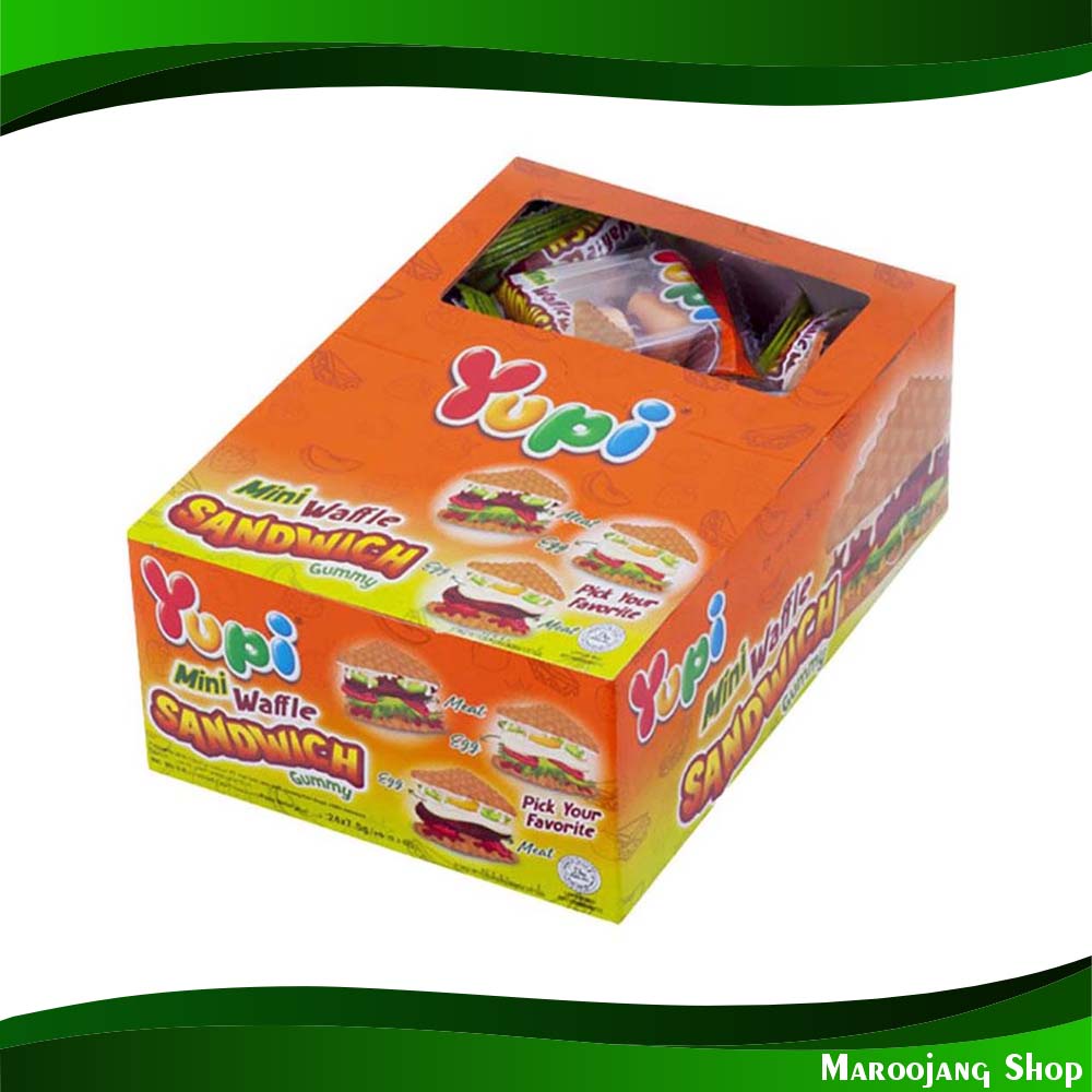 กัมมี่มินิแซนวิช ยูปี้ 7 กรัม x 24 ชิ้น Gummy Mini Sandwiches Yupi ...