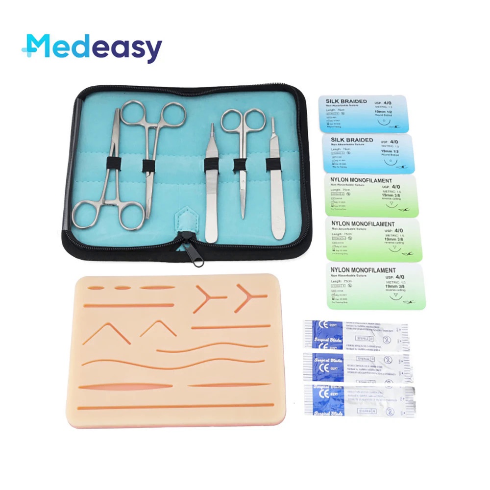 Suture Practice Kit with Skin Pad Medical Students Surgical Suture Training Kit Teaching Model ...