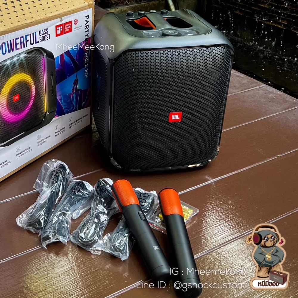 ลำโพงJBL Speaker Party Box Encore 2 Microphone Black True Wireless ...