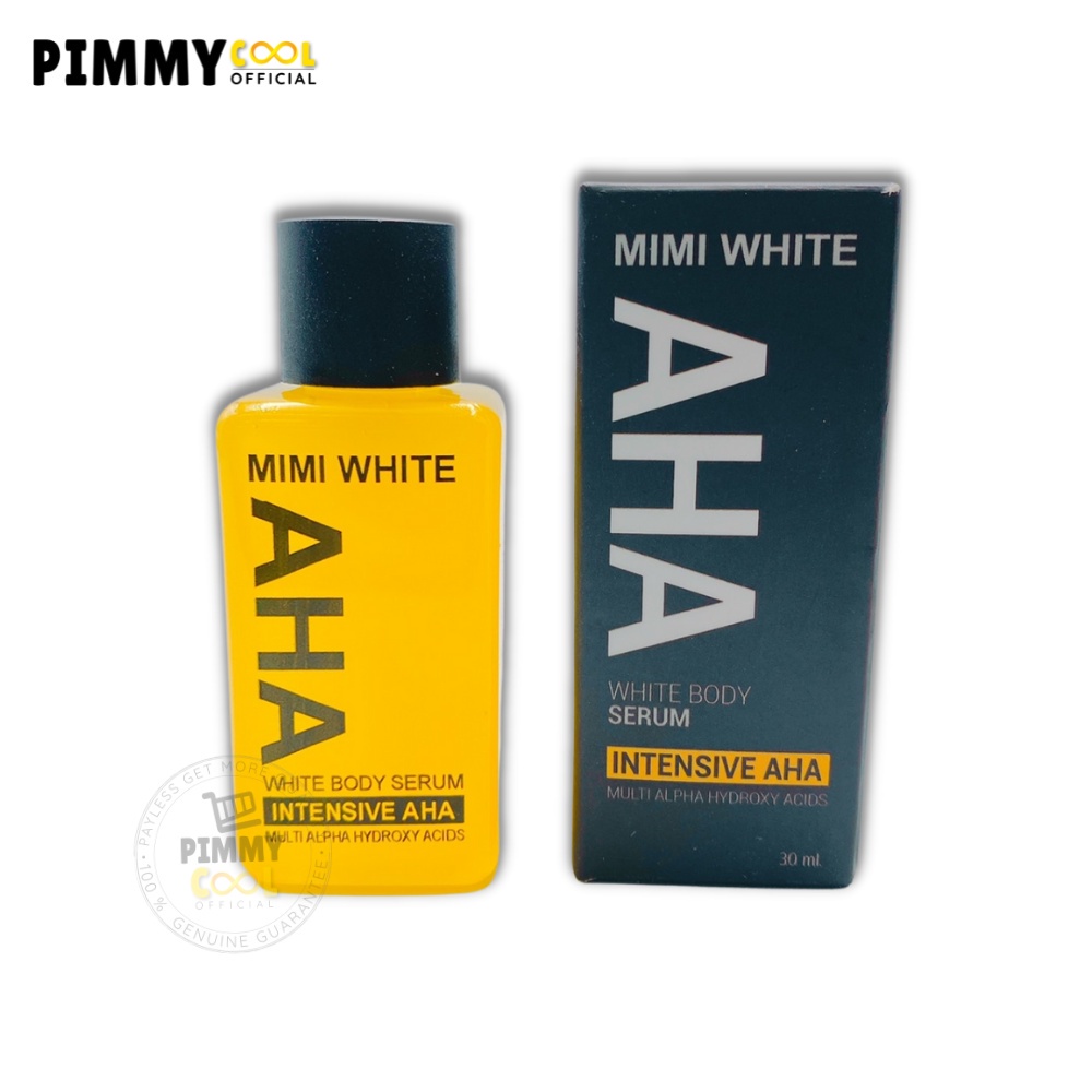 MIMI WHITE AHA ของแท้ มี QR Code | AHA กล่องดำ 30 ml X 1 ชิ้น | Shopee ...