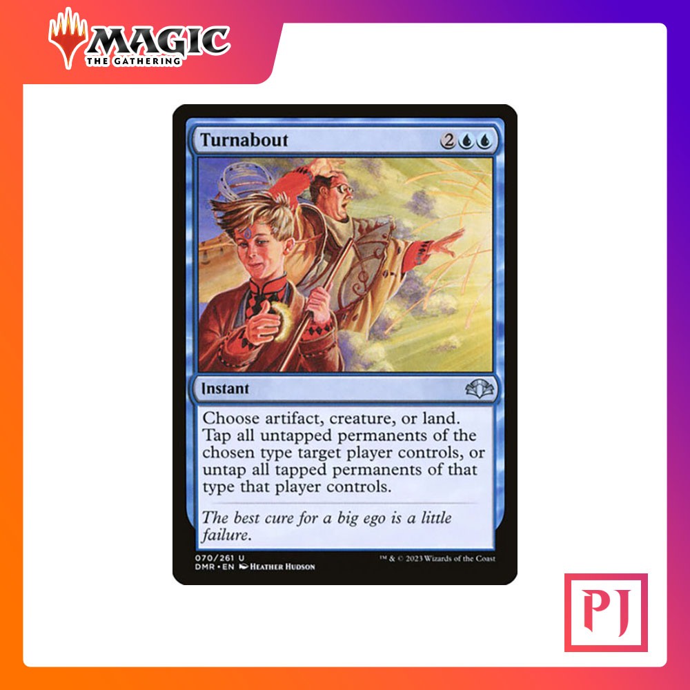 [MTG] Turnabout [DMR] [BLUE] [UNCOM] [NORMAL] [ENG] (การ์ดเมจิค / Magic ...