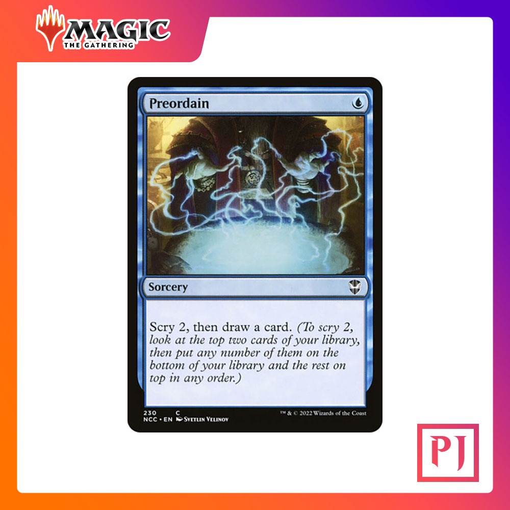 [MTG] Preordain [NCC] [BLUE] [COMMON] [NORMAL] [ENG] (การ์ดเมจิค ...