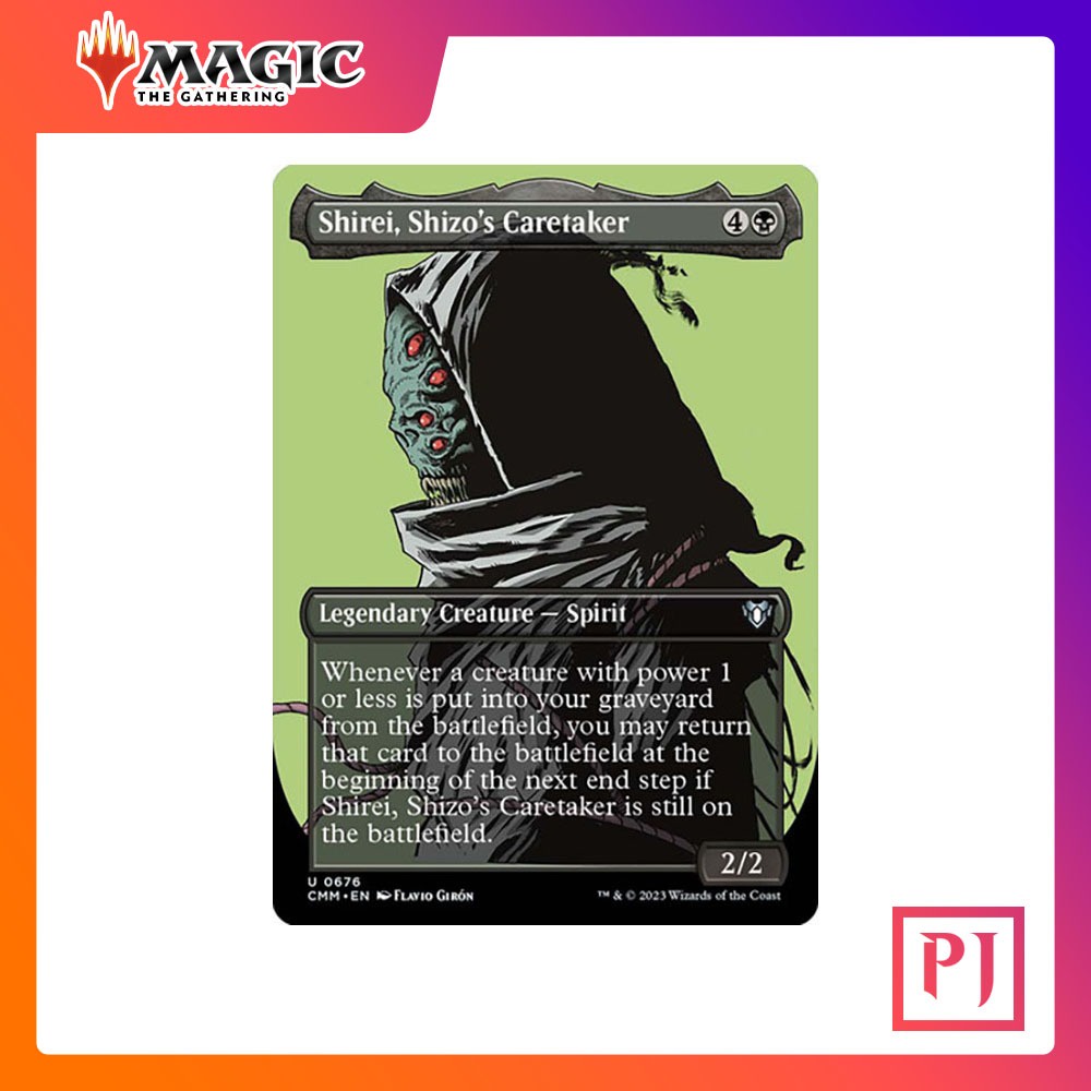 [MTG] Shirei, Shizo's Caretaker (Borderless) [CMM] [BLACK] [UNCOM ...