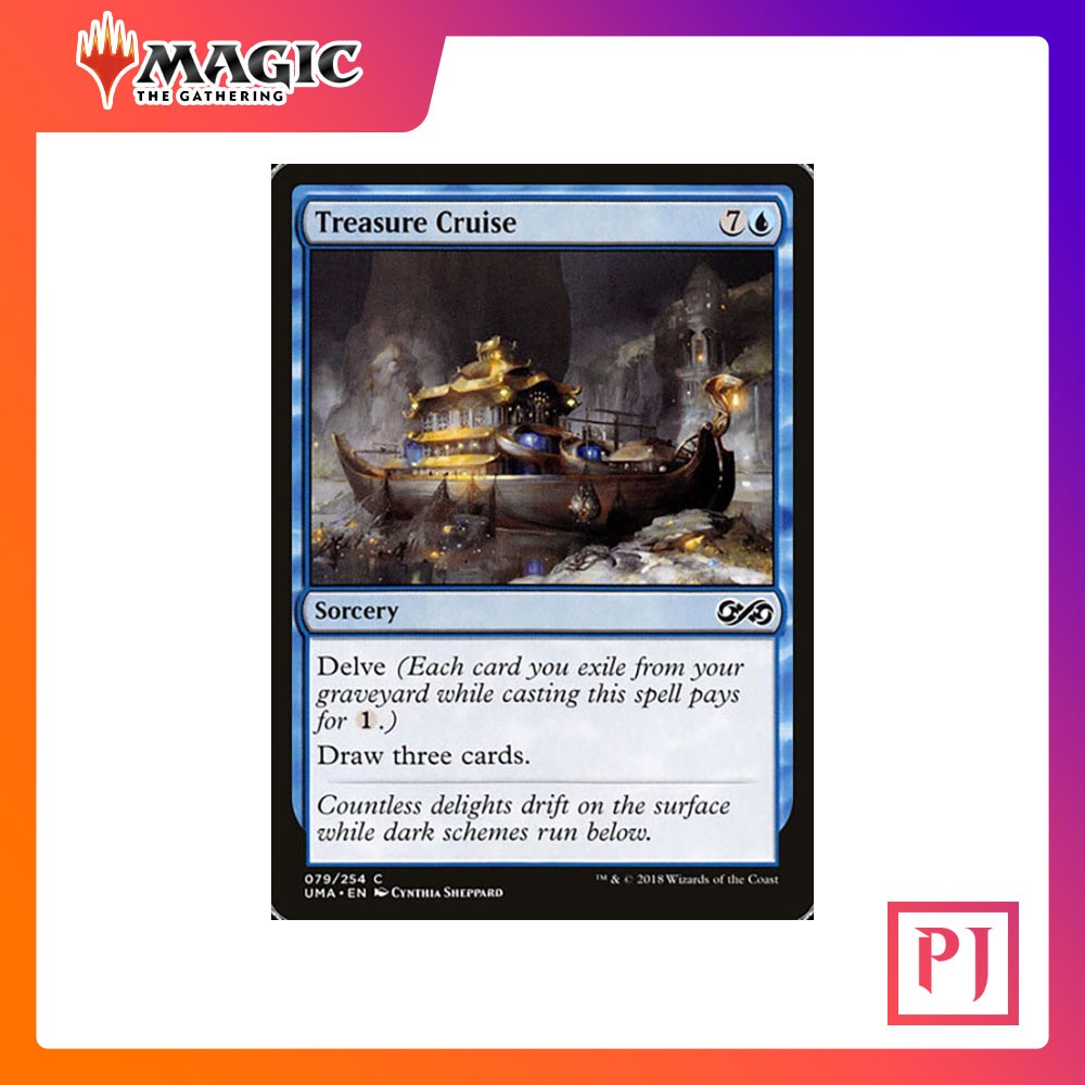 [MTG] Treasure Cruise [UMA] [BLUE] [COMMON] [NORMAL] [ENG] (การ์ดเมจิค ...