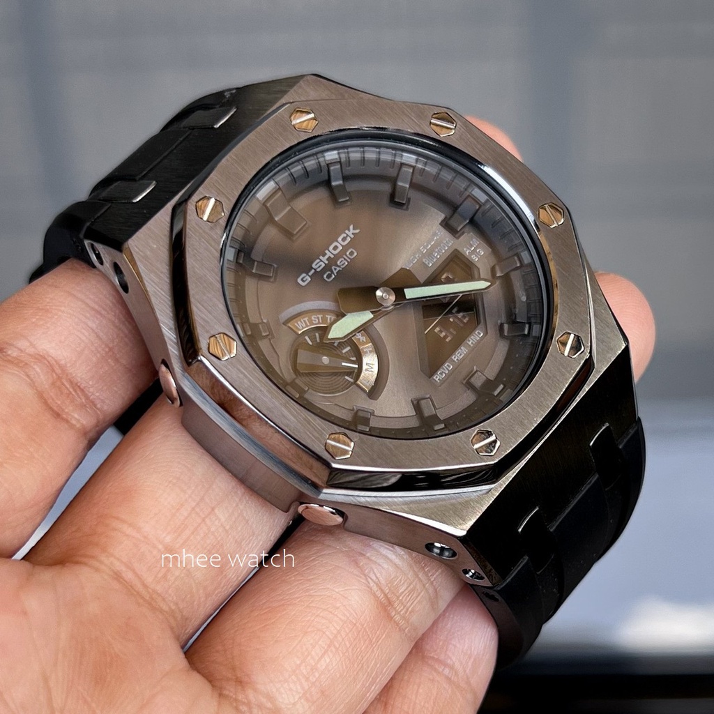 G-Shock New Arrival Casioak With Bluetooth and Tough Solar Black Gun ...