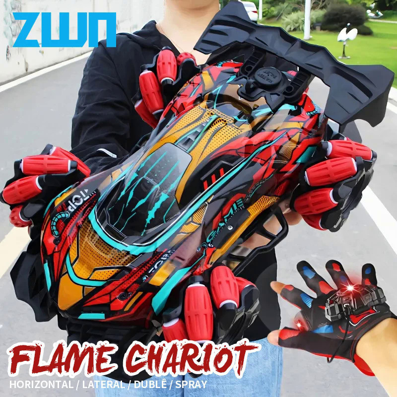 ZWN F1 RC Drift Car With Music Led Lights 2.4G Glove Gesture Radio ...
