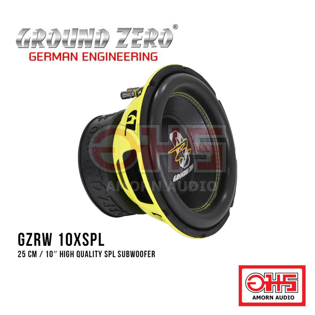 GROUND ZERO GZRW 10XSPL 25 cm / 10″ high quality SPL subwoofer AMORN ...