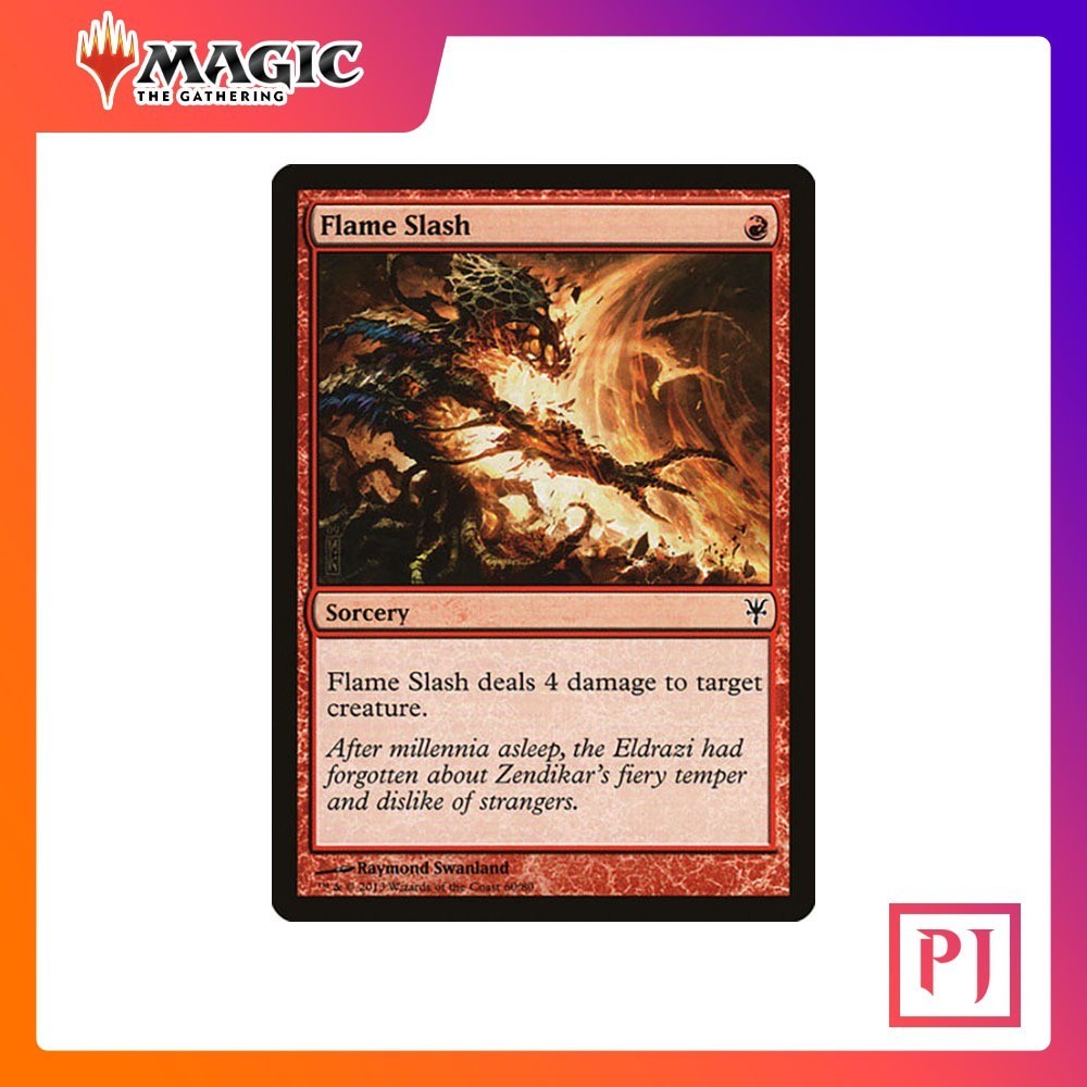 [MTG] Flame Slash [DDK] [RED] [COMMON] [NORMAL] [ENG] (การ์ดเมจิค ...