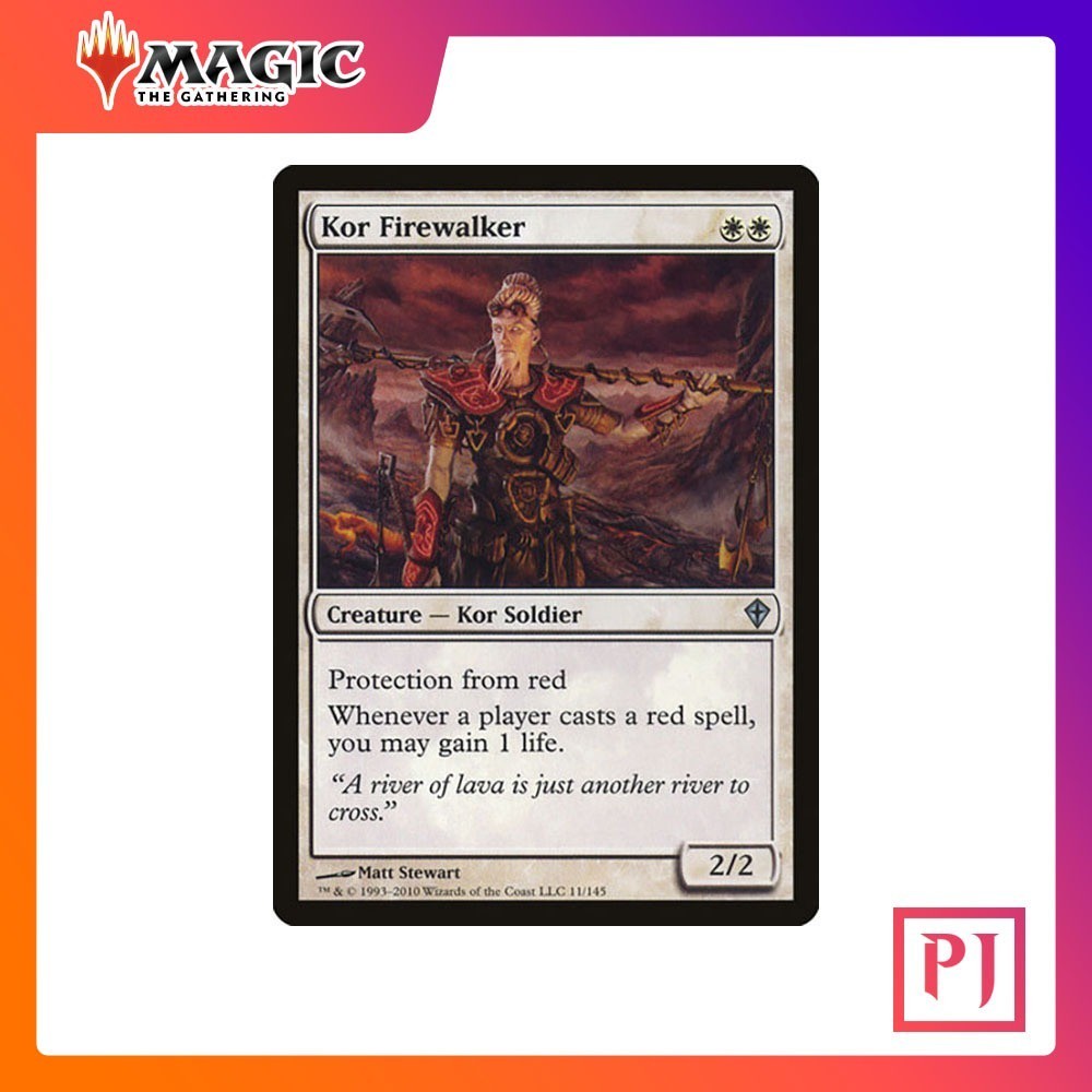 [MTG] Kor Firewalker [WWK] [WHITE] [UNCOM] [NORMAL] [ENG] (การ์ดเมจิค ...