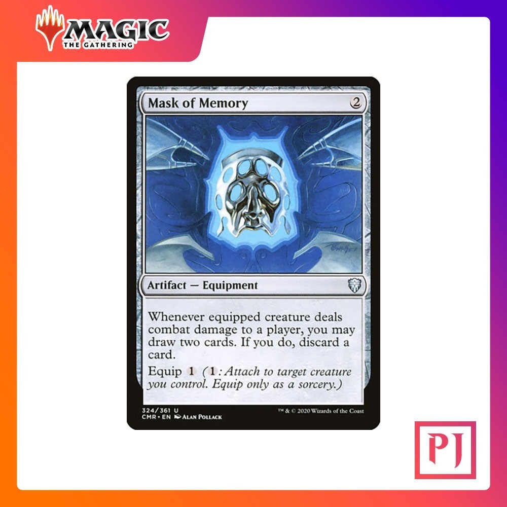 [MTG] Mask of Memory [CMR] [ARTIFACT] [UNCOM] [NORMAL] [ENG] (การ์ดเม ...