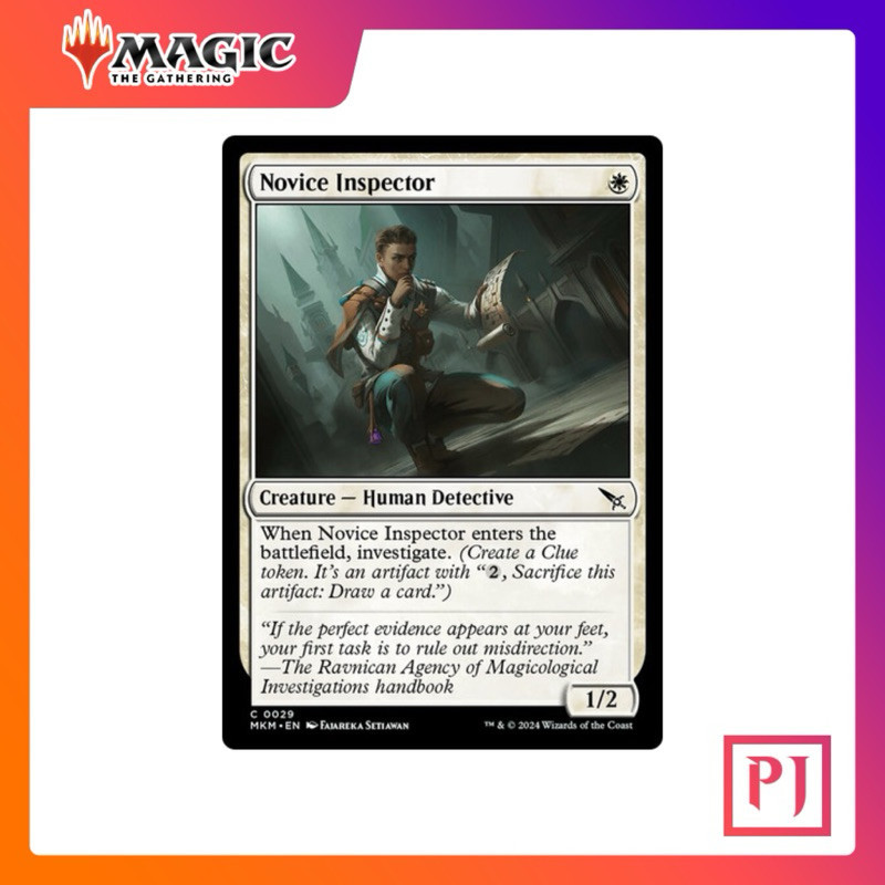 [MTG] Novice Inspector [MKM] [WHITE] [COMMON] [NORMAL] [ENG] (การ์ดเม ...
