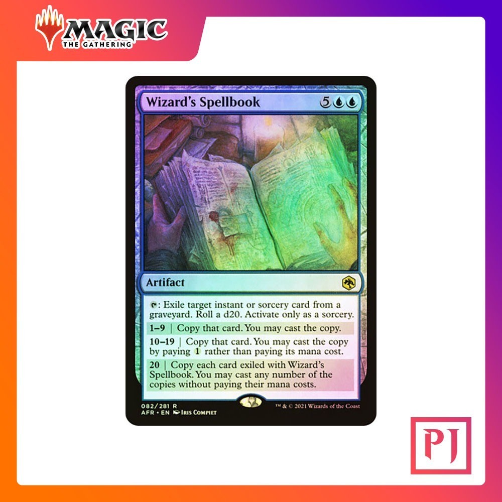 [MTG] Wizard's Spellbook [AFR] [BLUE] [RARE] [FOIL] [ENG] (การ์ดเมจิค ...