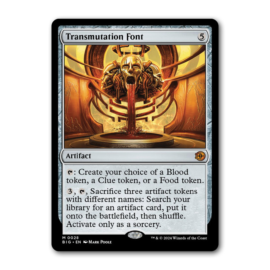 [MTG] Transmutation Font [BIG] [Colorless] [Mythic] [Normal] [ENG ...