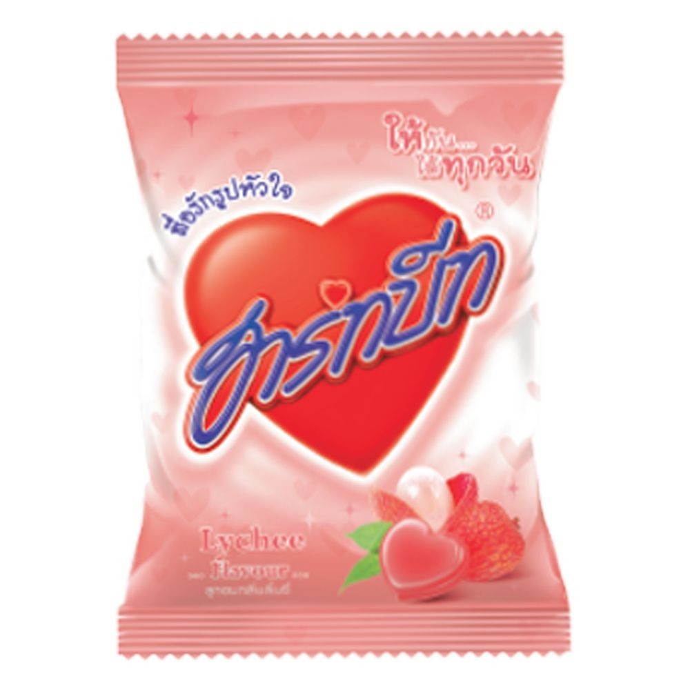ฮาร์ทบีท กลิ่นลิ้นจี่ 100 เม็ด / HEARTBEAT Candy Lychee Flavour 100 pcs ...