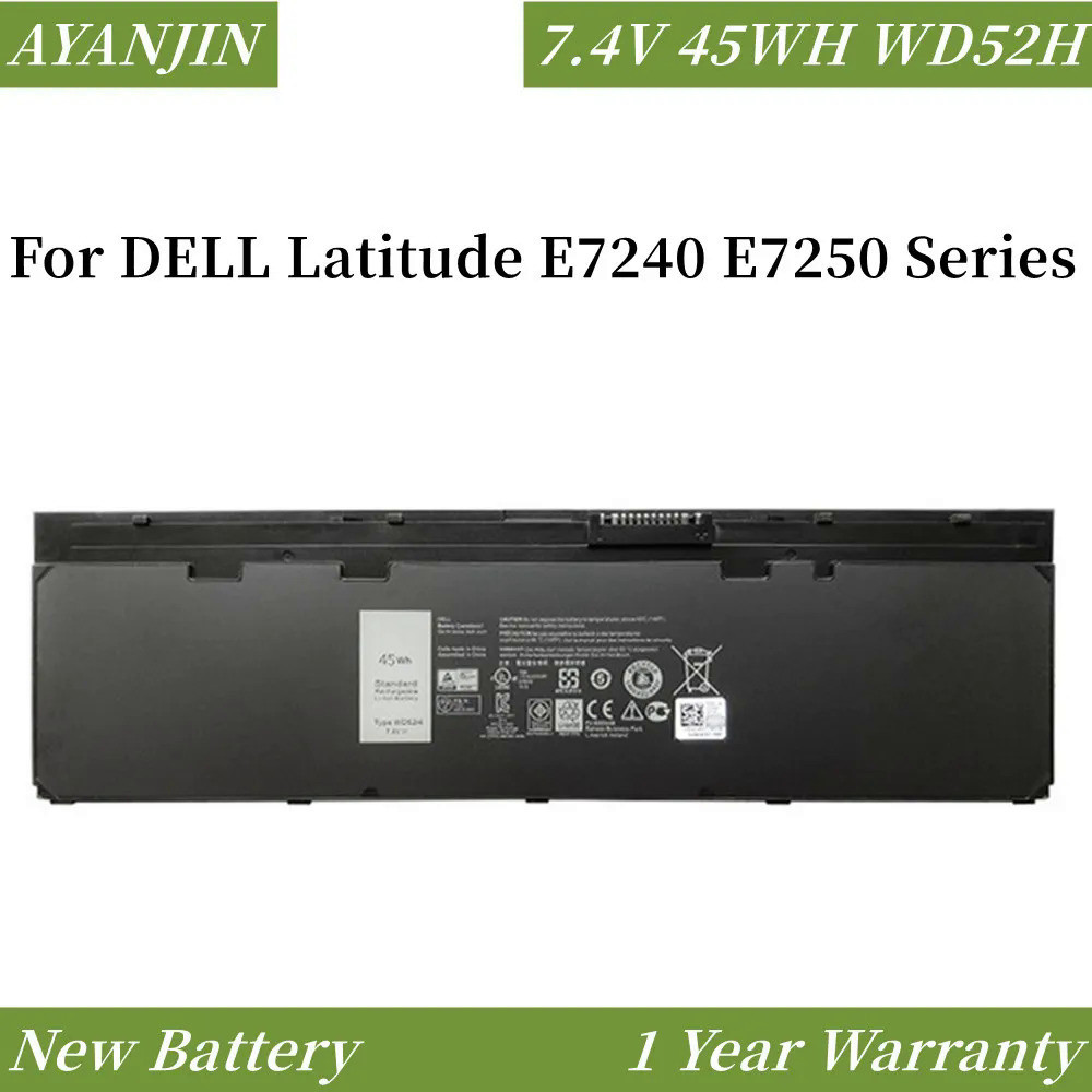 ใหม่7.4V WD52H VFV59แบตเตอรี่แล็ปท็อปสำหรับ DELL Latitude E7240 E7250 ...