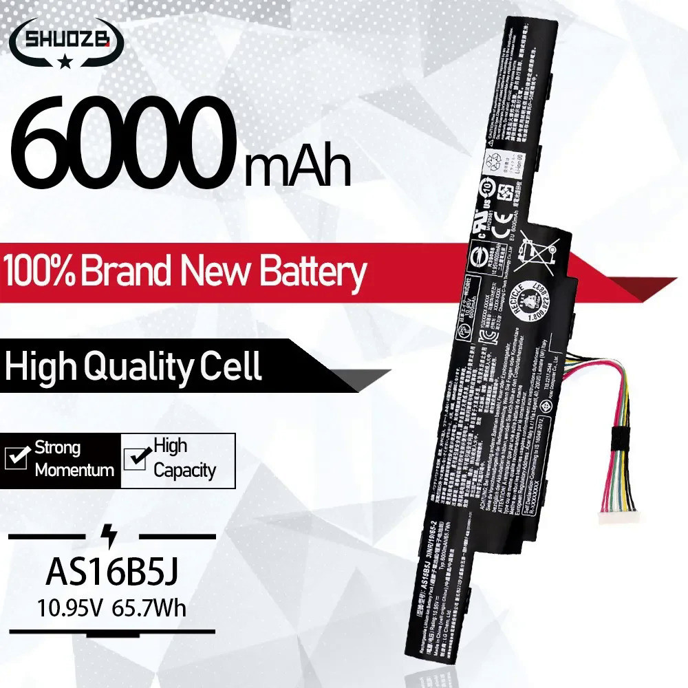 NEW AS16B5J AS16B8J Laptop Battery For Acer Aspire E5-575G Series E5 ...