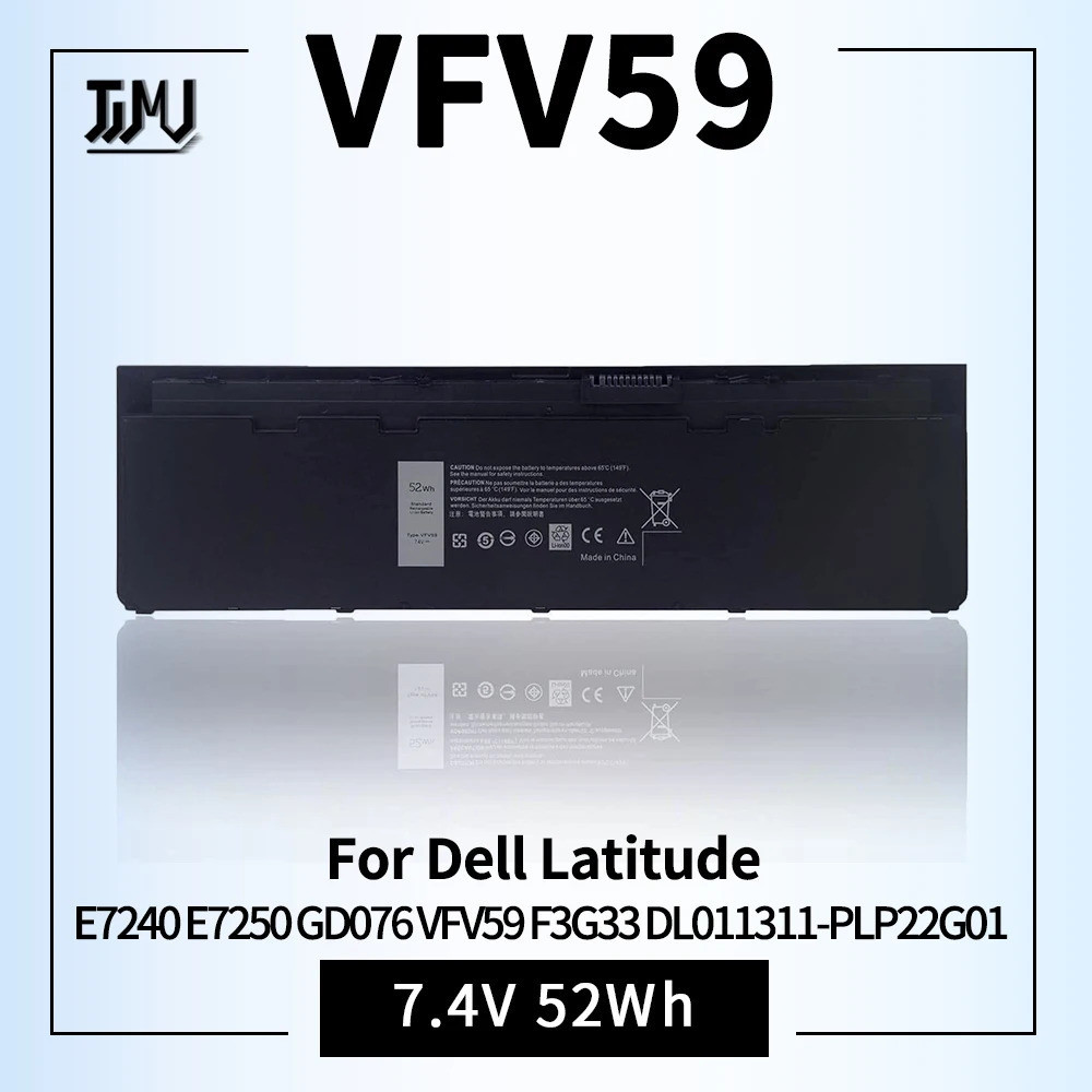 แบตเตอรี่แล็ปท็อป VFV59ใช้งานร่วมกับ Dell Latitude E7240 E7250 GD076 ...