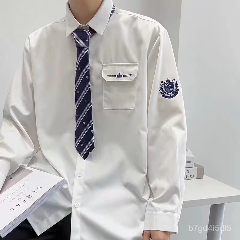 【COD】Shirt men DK uniform men's original genuine embroidery design ...