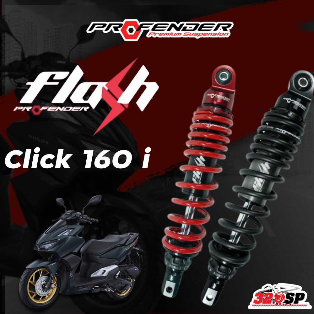 โช๊คหลัง PROFENDER FLASH SERIES HONDA CLICK160I ของแท้!! 320SP | Shopee ...