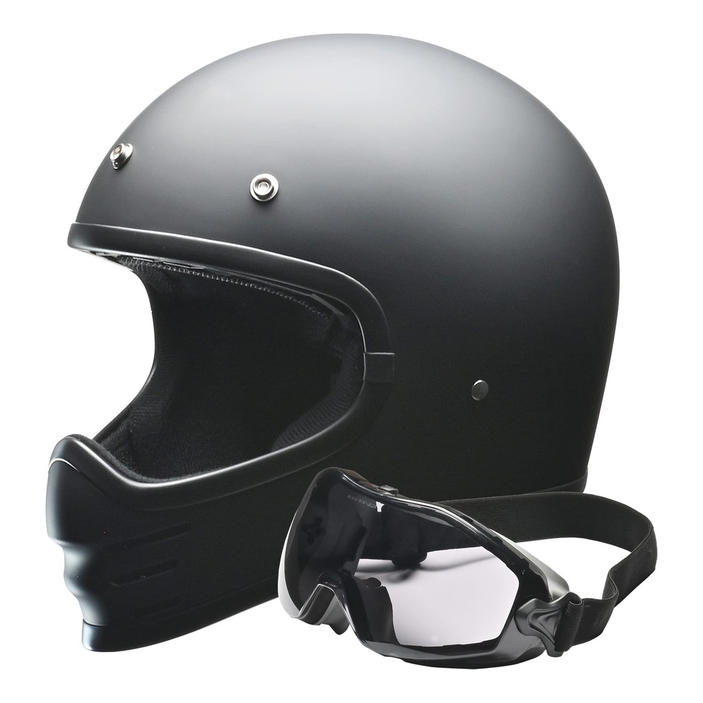 【Direct From Japan】 LEAD Full Face Scrambler Helmet for Motorcycle RUDE ...