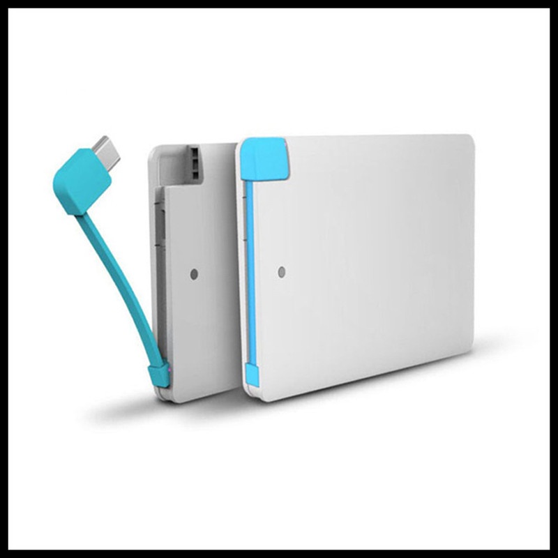 1ชิ้นการ์ดรูปร่าง Super Mini แบบพกพา Charger Slim Body Power Bank ...