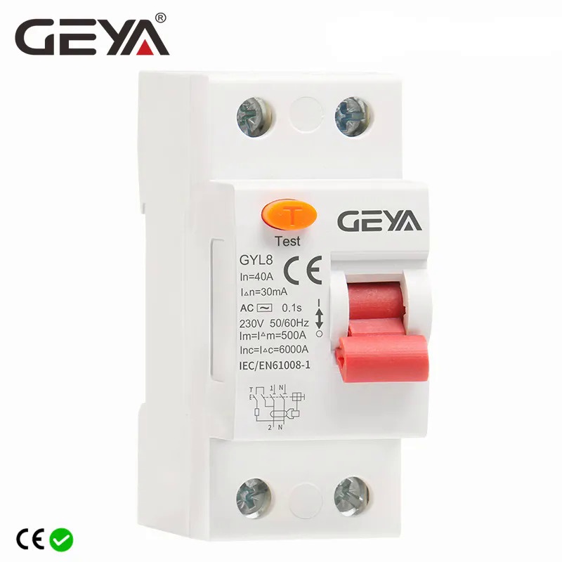 จัดส่งฟรี GEYA GYL8 AC ประเภท RCD ELCB RCCB ราง Din ที่เหลือในปัจจุบัน ...