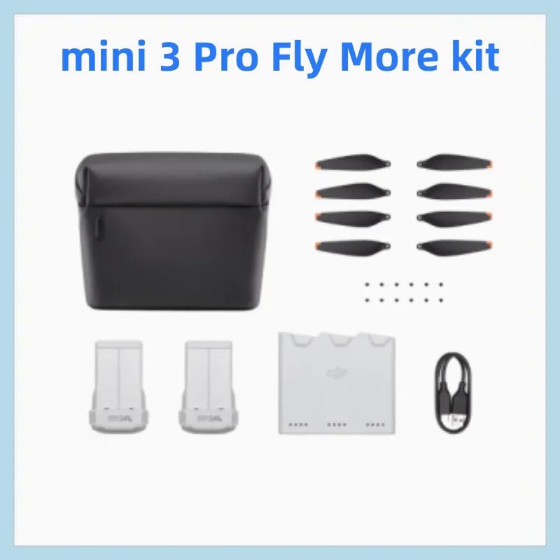 สำหรับ Mini 3 Pro Fly ชุดเพิ่มเติมรวมถึง2เที่ยวบินแบตเตอรี่สองทางชาร์จบัตเลอร์กระเป๋าสะพายใบพัด ...